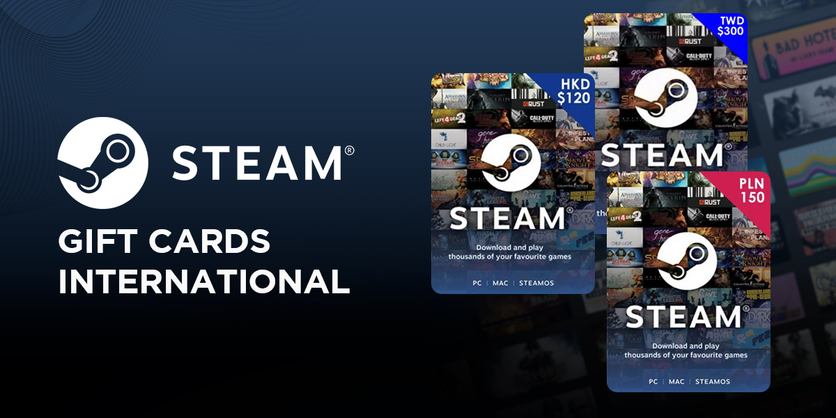 Get STEAM GIFT CARDS INTERNATIONAL– Cheapest Price - Electronic First